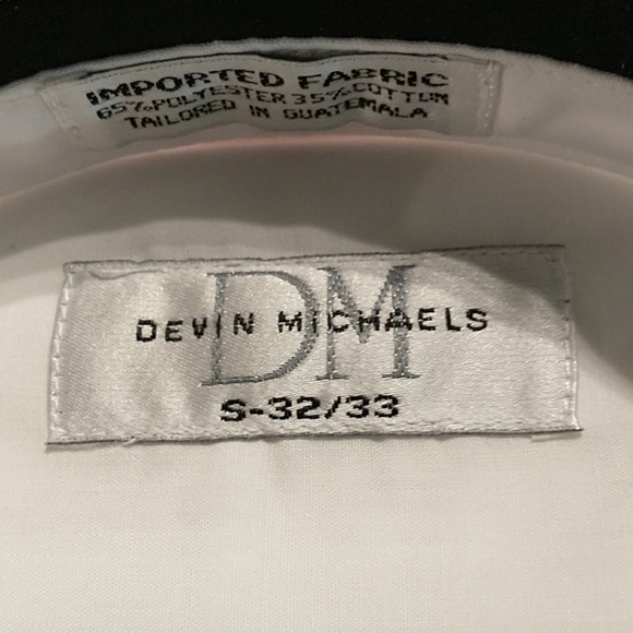 Devin Michaels | Shirts | Devin Michaels White Tux Shirt Nehru Collar | Poshmark